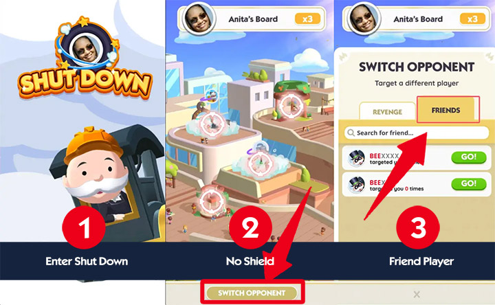 Buy Monopoly GO Shutdown Service - Cash, Points Acceleration